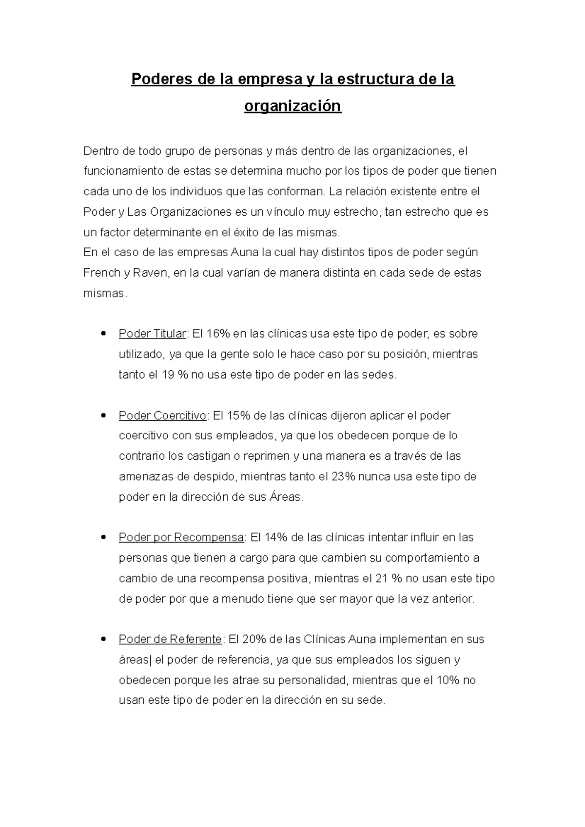 2. Análisis del poder y estructura de las organizaciones- Gestion ...