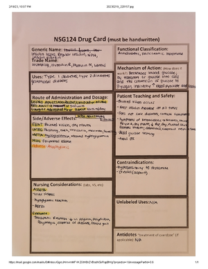 Drug Cards - losartan (loe-sar-tan) Cozaar Classification Therapeutic ...