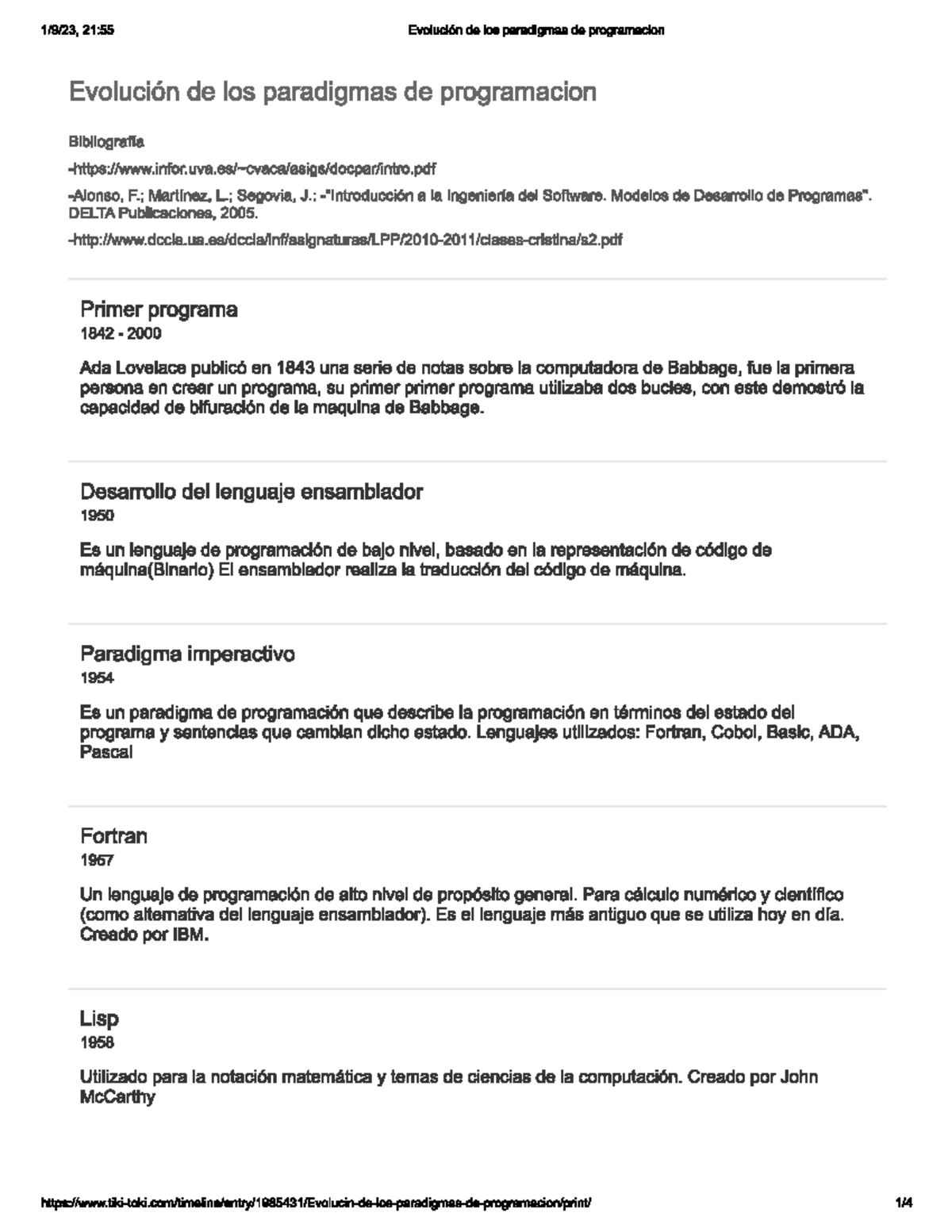 Evolución de los paradigmas de programación - Programación Orientada a ...