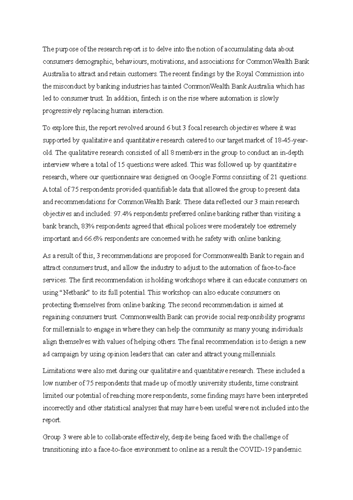 Executive summary - The purpose of the research report is to delve into ...