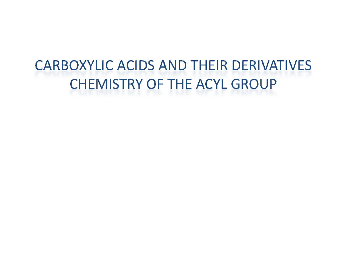 Acyl Group Nomenclature and examples of Natural Products - CARBOXYLIC ...