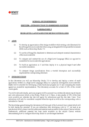 AVR Assembly Reference - Beginners Introduction to the Assembly Language of - Studocu