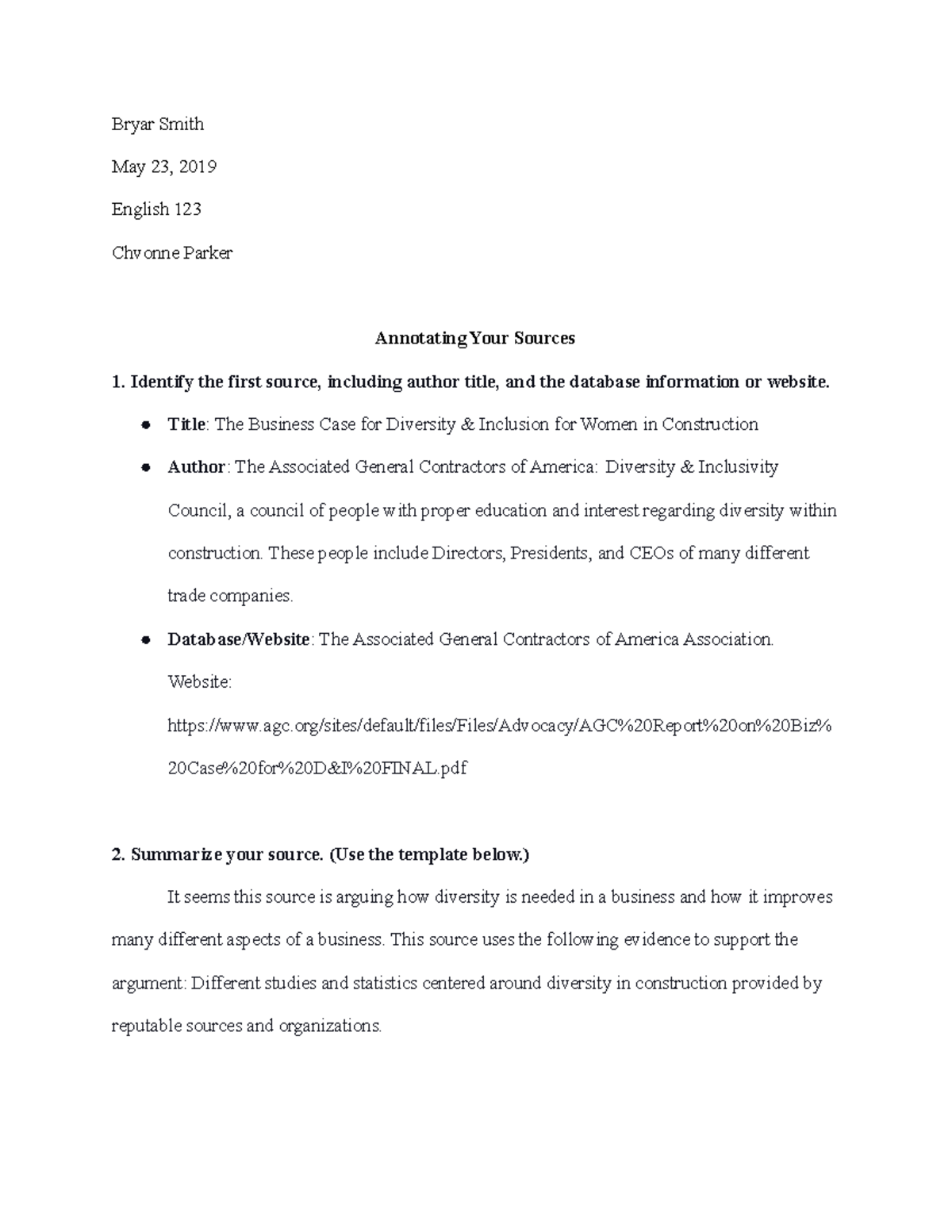 3-4 Submission Annotating Your Sources (1) - Bryar Smith May 23, 2019 ...
