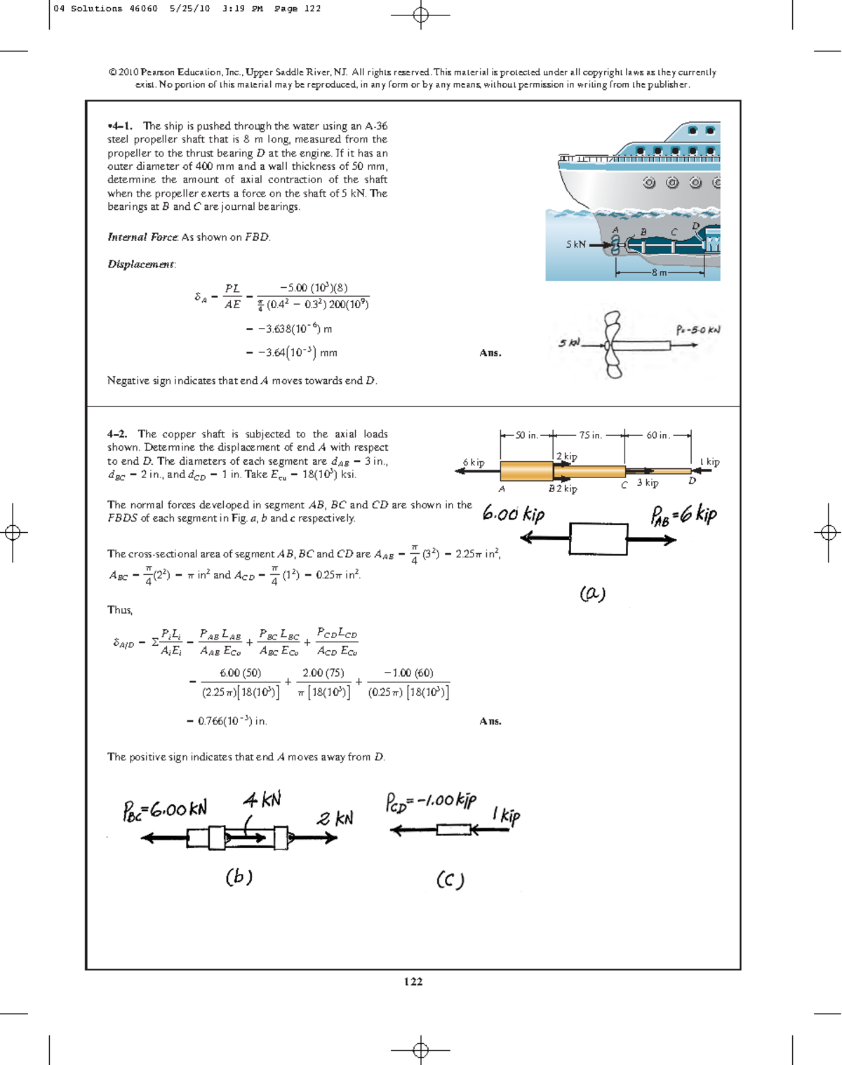 Chapter 04 Mechanics of Materials - © 2010 Pearson Education, Inc ...