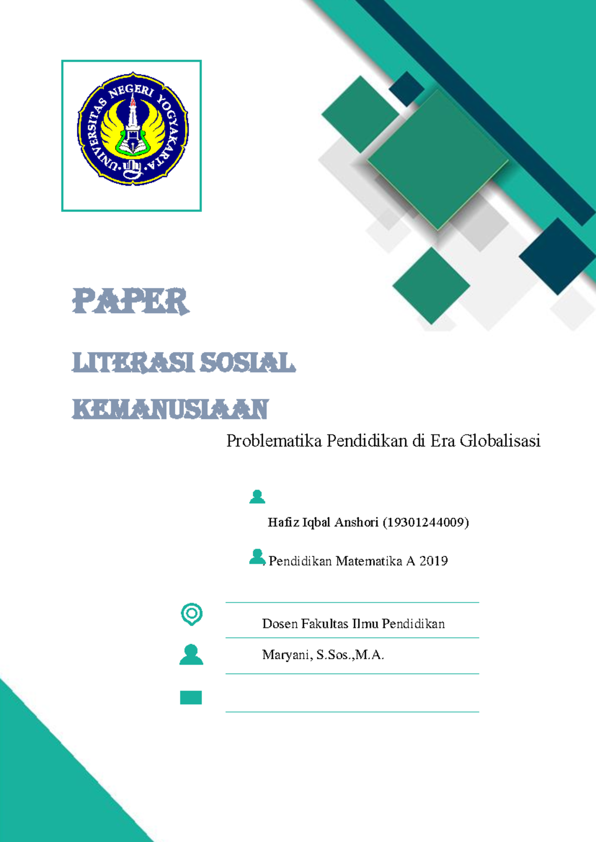 Paper Problematika Pendidikan di Era Globalisasi - PAPER LITERASI ...