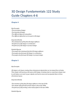 3D Design Fundamentals 122 Study Guide Chapters 49-51 - 3D Design ...