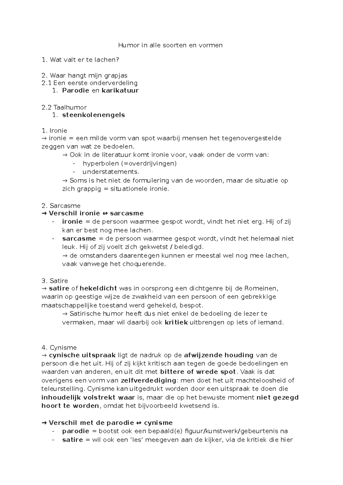 Nederlands Humor - Humor in alle soorten en vormen 1. Wat valt er te ...