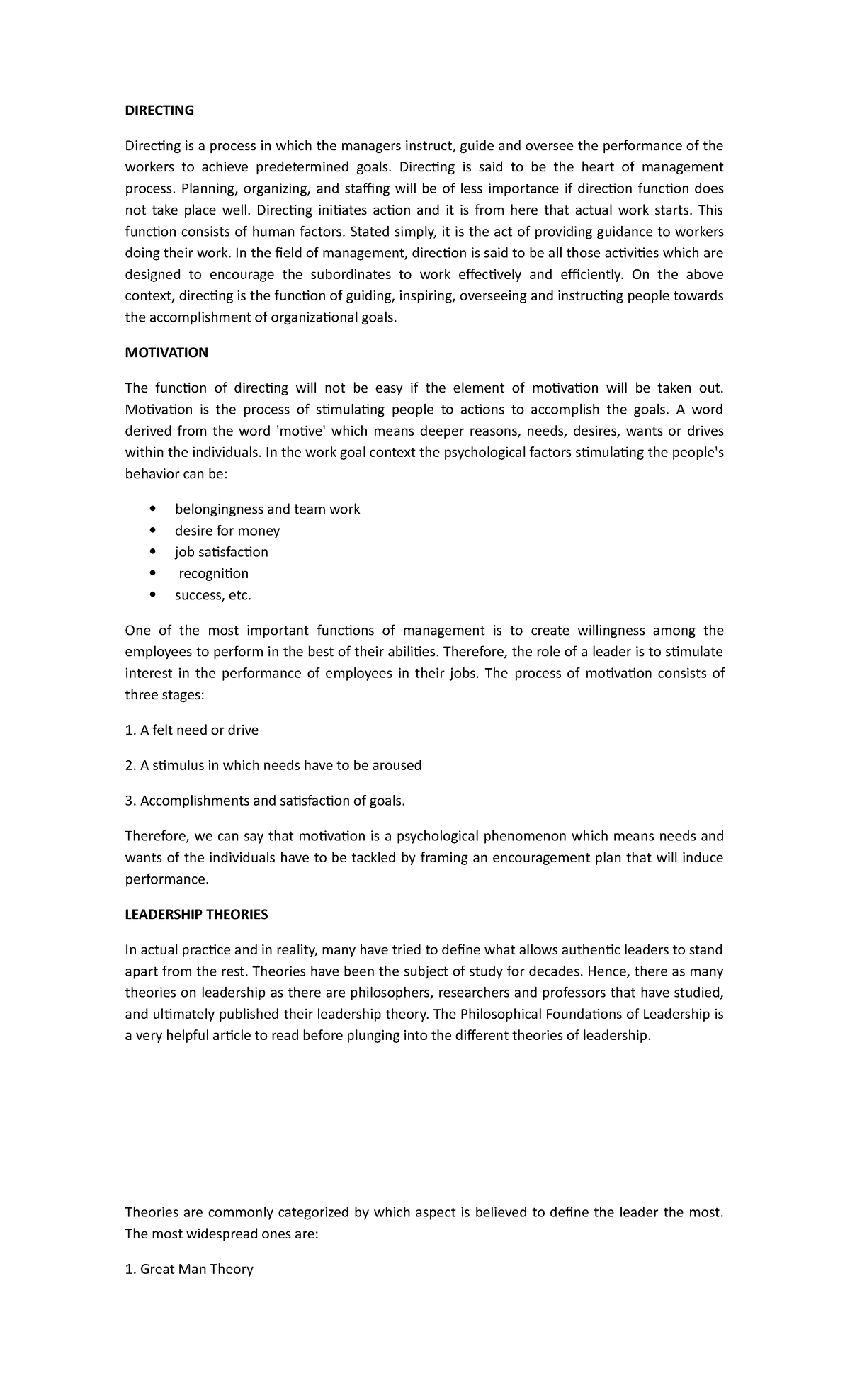 Business Management Leading DIRECTING Directing Is A Process In Which The Managers Instruct business-management-leading-directing-directing-is-a-process-in-which-the-managers-instruct