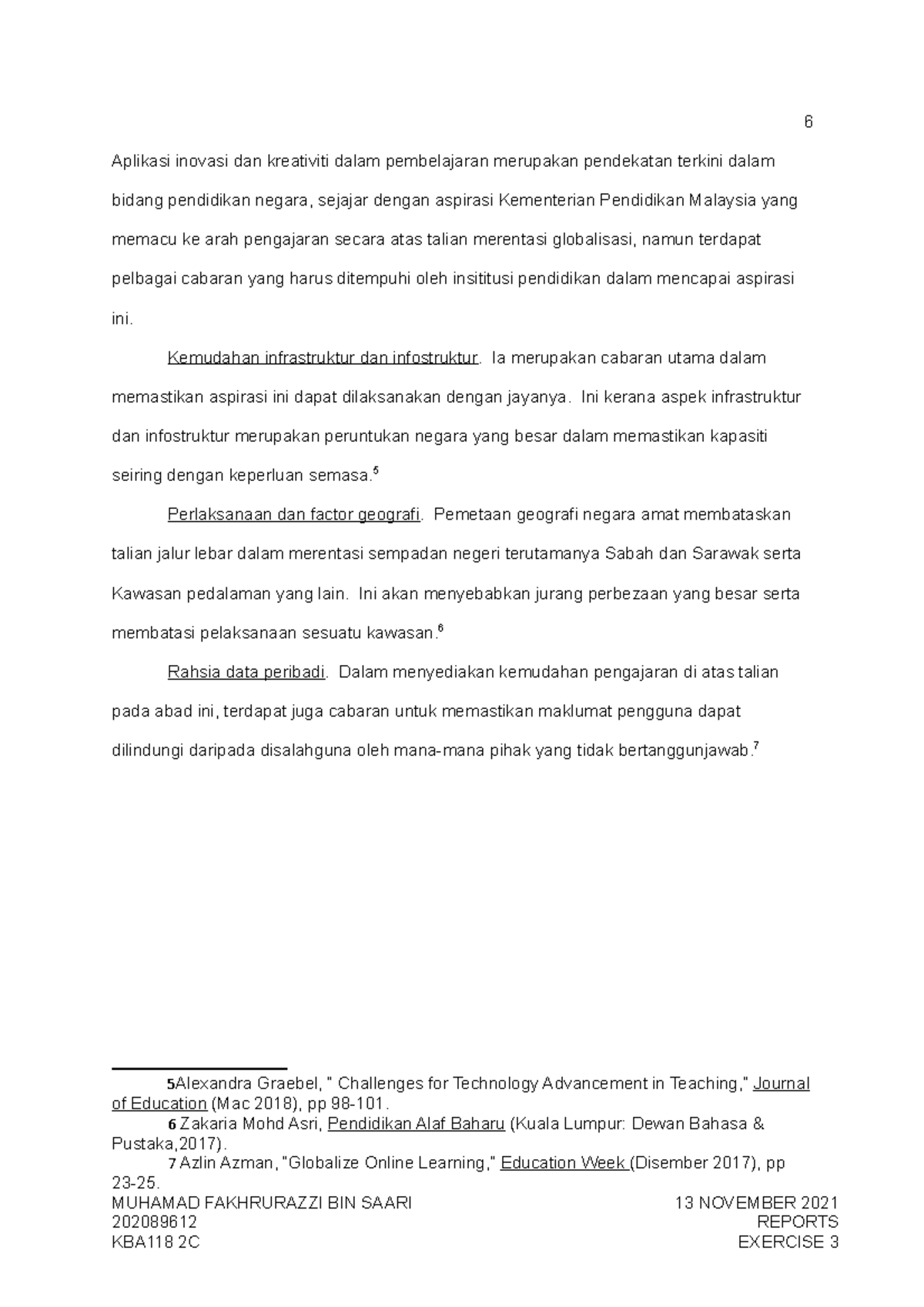 Quest 3 Report WITH Footnotes Excercise - Office Management and ...