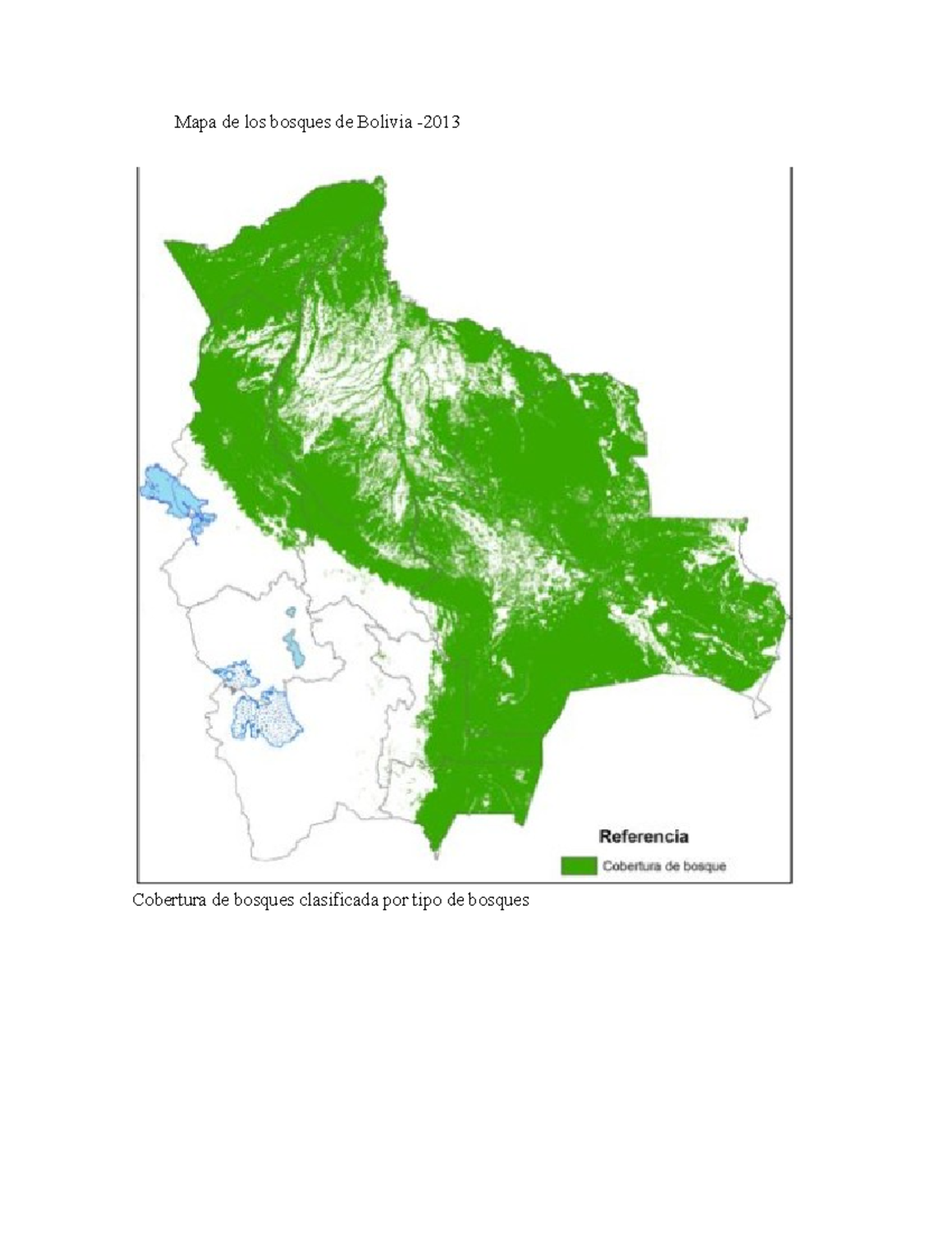 Los Bosques naturales en Bolivia- mapas - Mapa de los bosques de ...