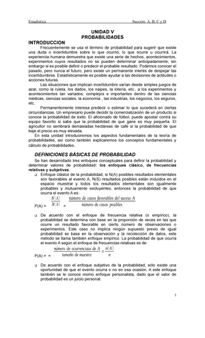 Formulario de estadistica descriptiva e inferencial - Estadística I - UNA - Studocu