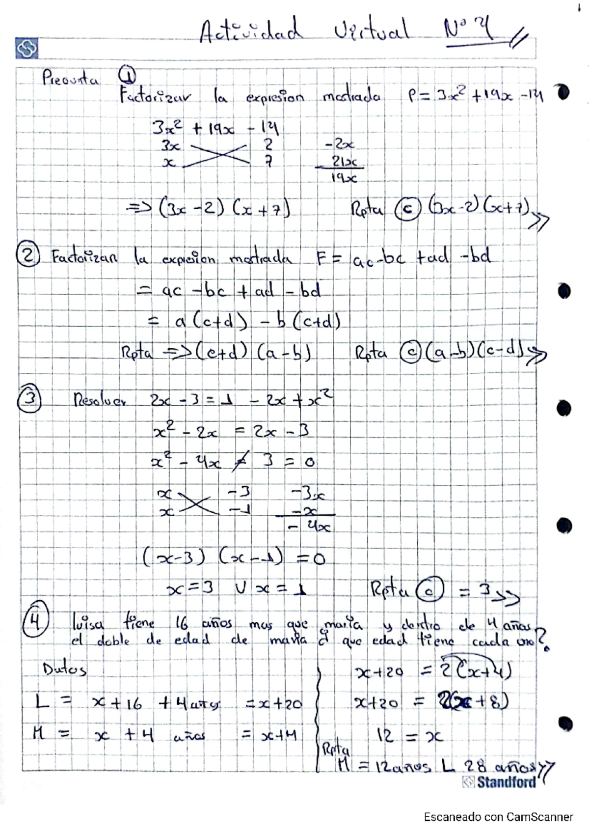 Actividad N°4 - muy bueno - Algebra Matricial - Studocu