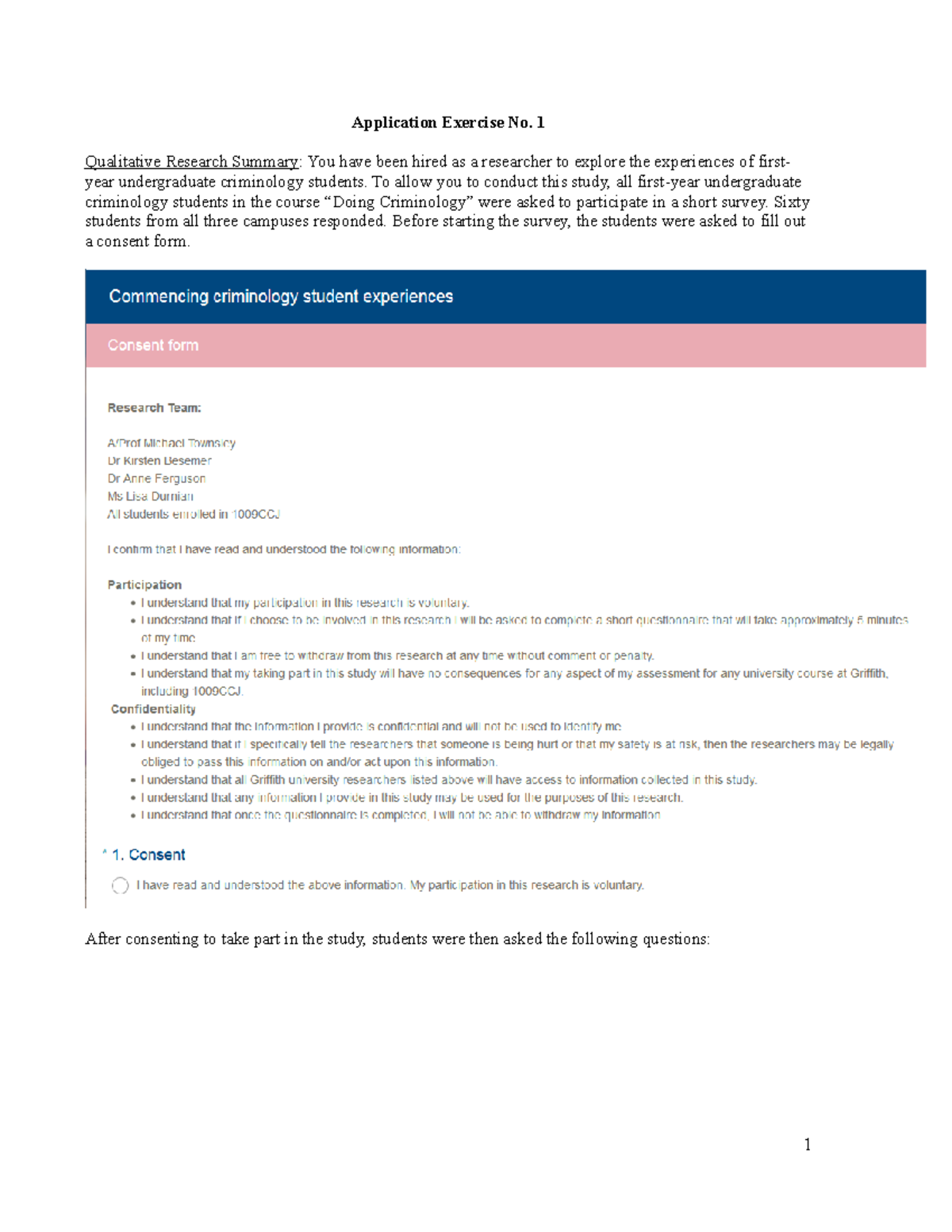 1009CCJ Application Exercise 1 - qualitative data(2) - Application ...