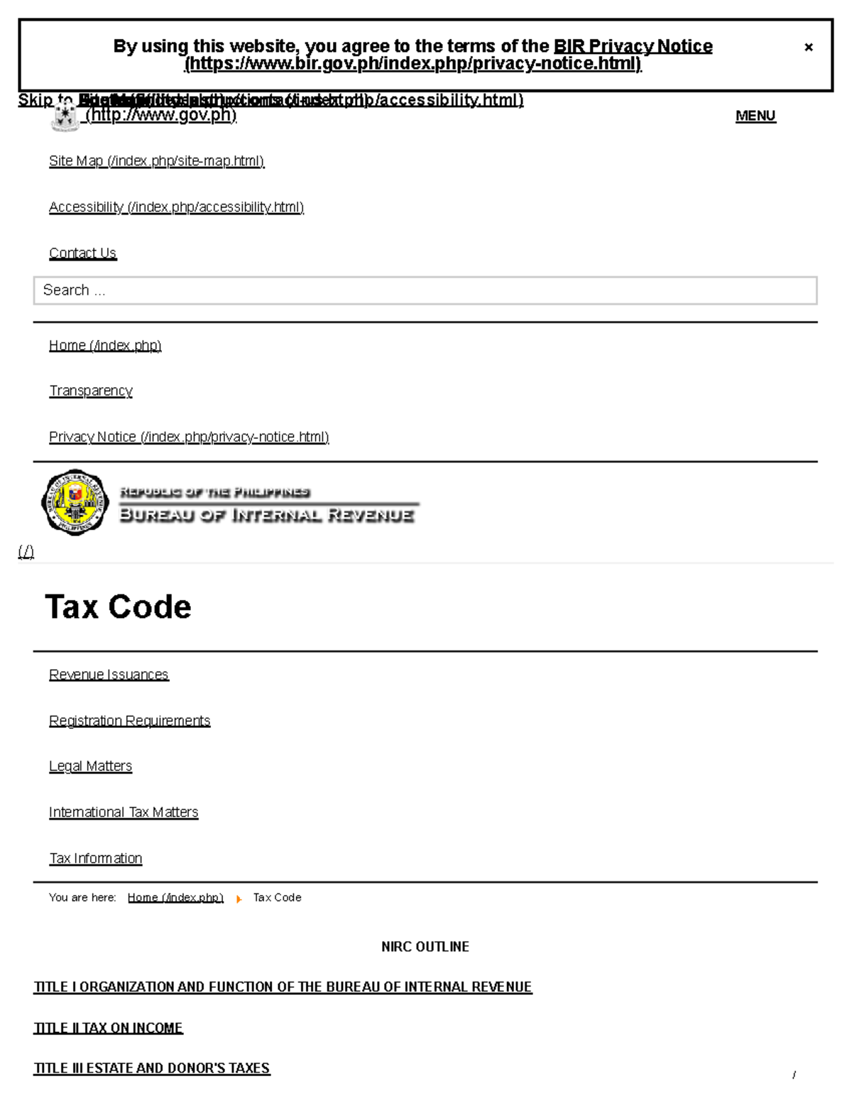 Tax-Code-Bureau-of-Internal-Revenue 1 - Skip to ContentSkip to ...