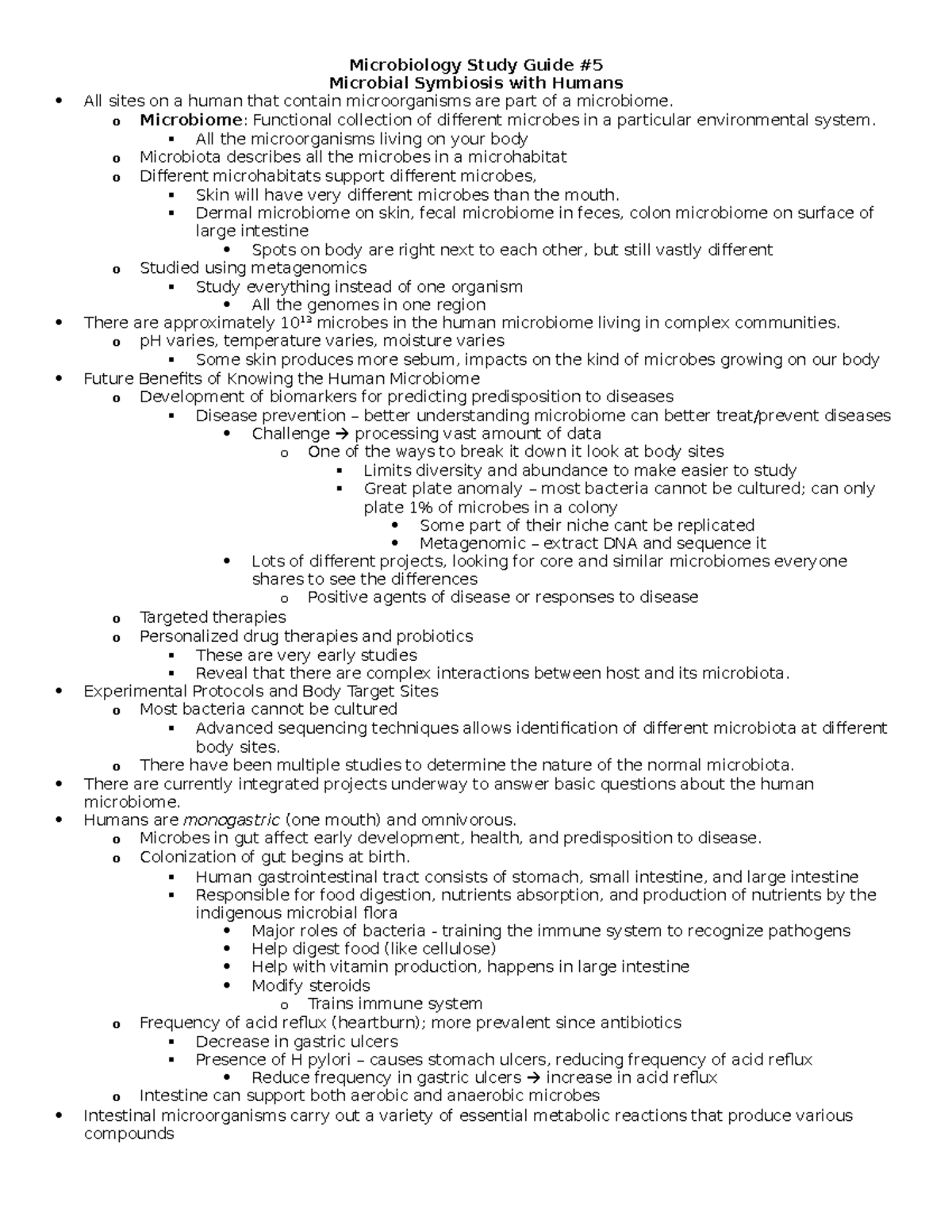 VCU BIOL 303: Microbiology Quiz 5 Notes - Microbiology Study Guide ...