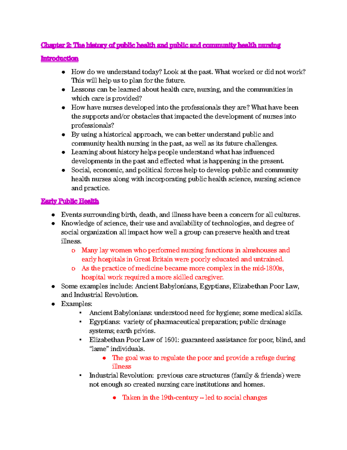Chapter 2 - The history of public health and public and community ...