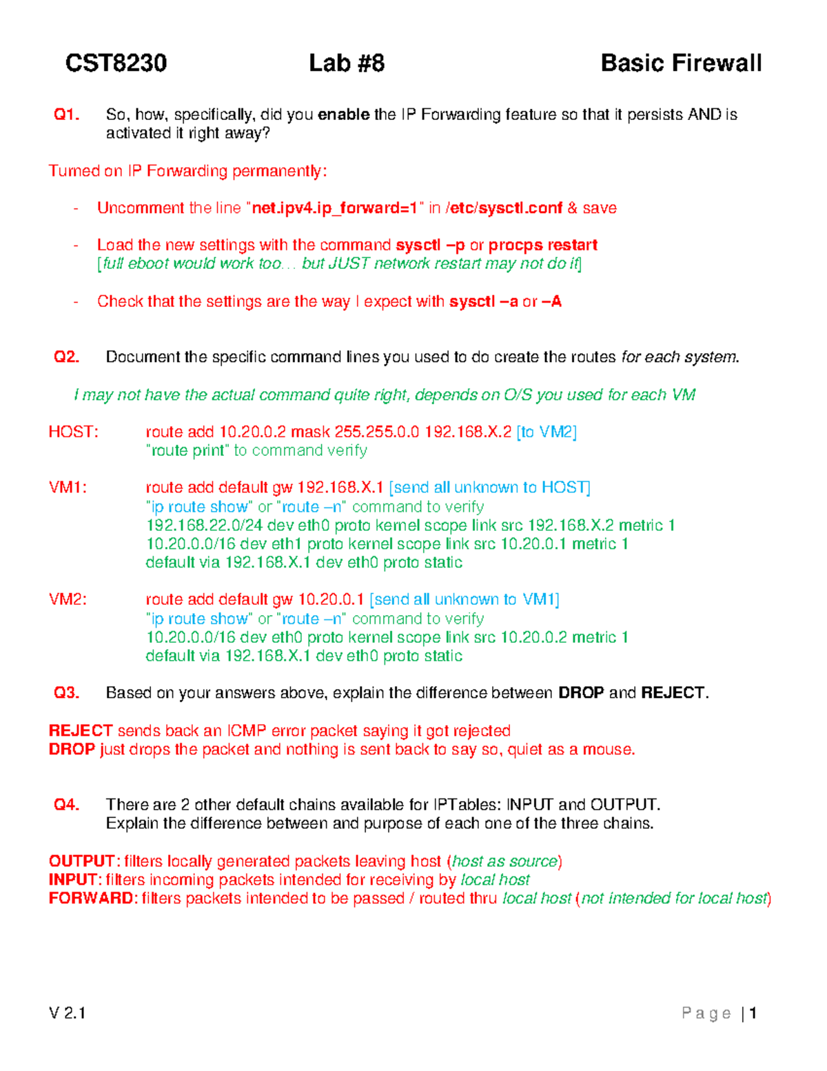 Lab08 - First Basic Firewall - Q1. So, how, specifically, did you ...