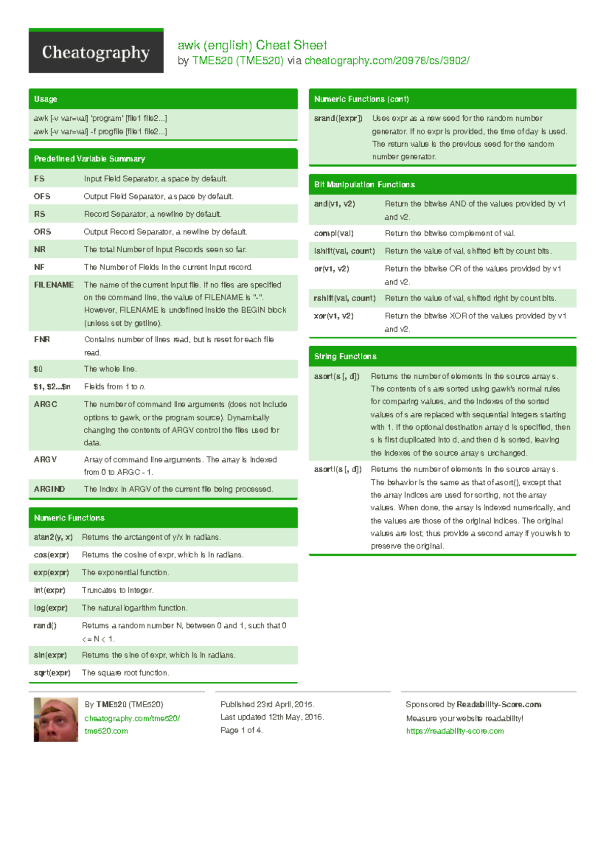 Awk-english - Como utilizar awk en linux - by TME520 (TME520) via ...