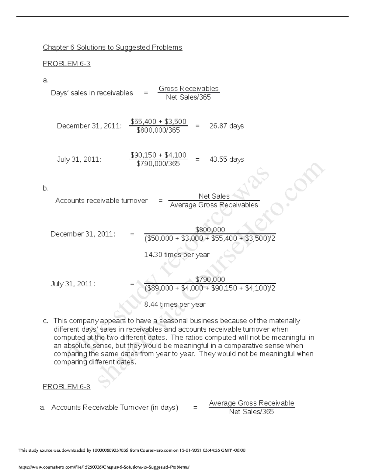 Docx - answer sheet - Financial accounting - Studocu