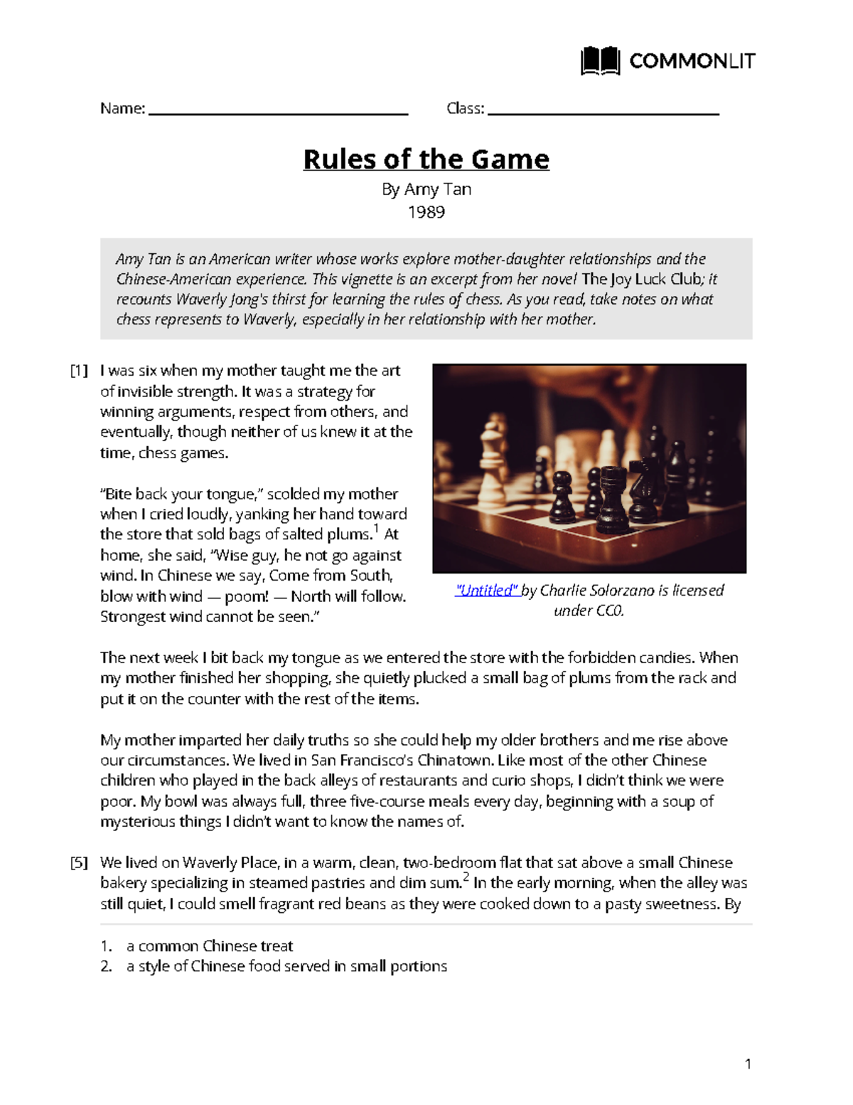 Rules+of+the+Game - skibidi - Name: Class: "Untitled" by Charlie ...