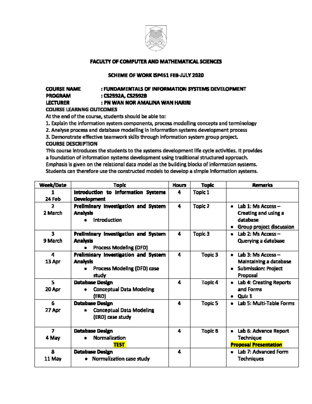 ISD SOW- Covid - information system development - Information System Development - Studocu
