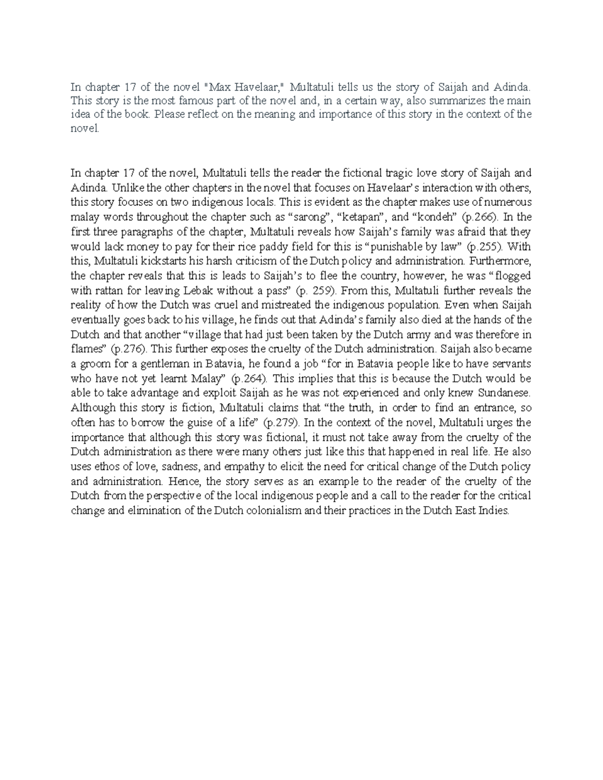 In chapter 17 of the novel - This story is the most famous part of the ...