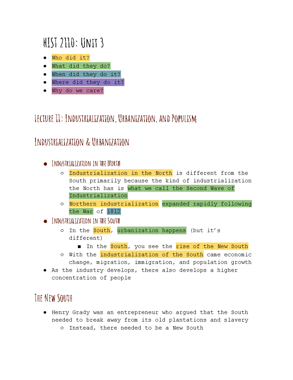 HIST 2110 Unit 3 - Google Docs - HIST 2110: Unit 3 Who did it? What did ...