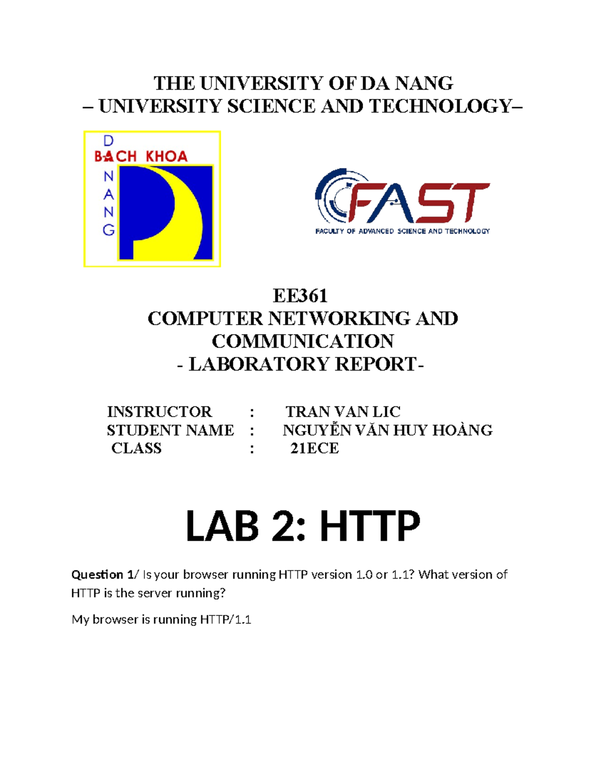 LAB2 - lkml - THE UNIVERSITY OF DA NANG – UNIVERSITY SCIENCE AND ...