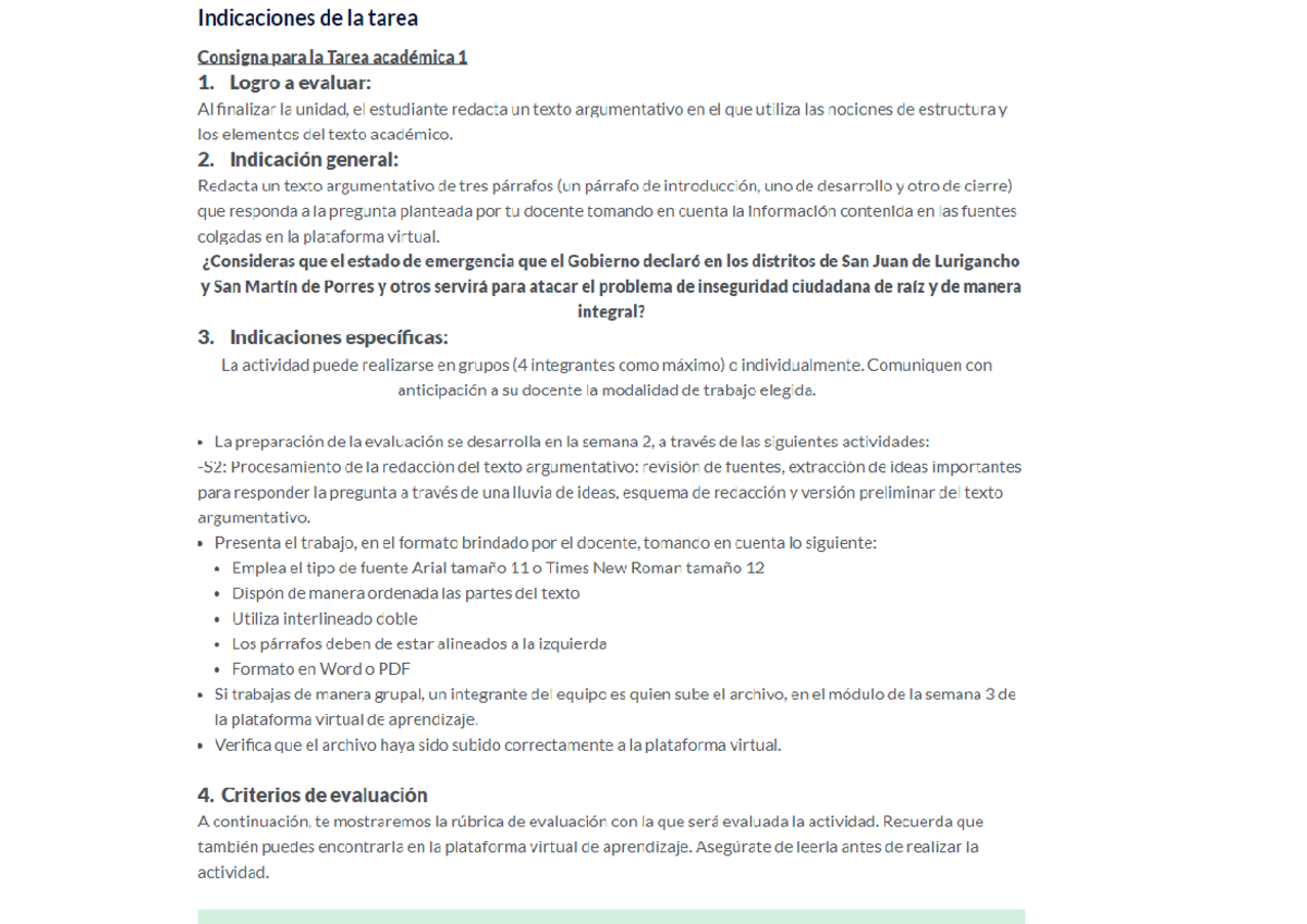 Consigna Reada 1 - consignia - comprensión y redacción - Studocu