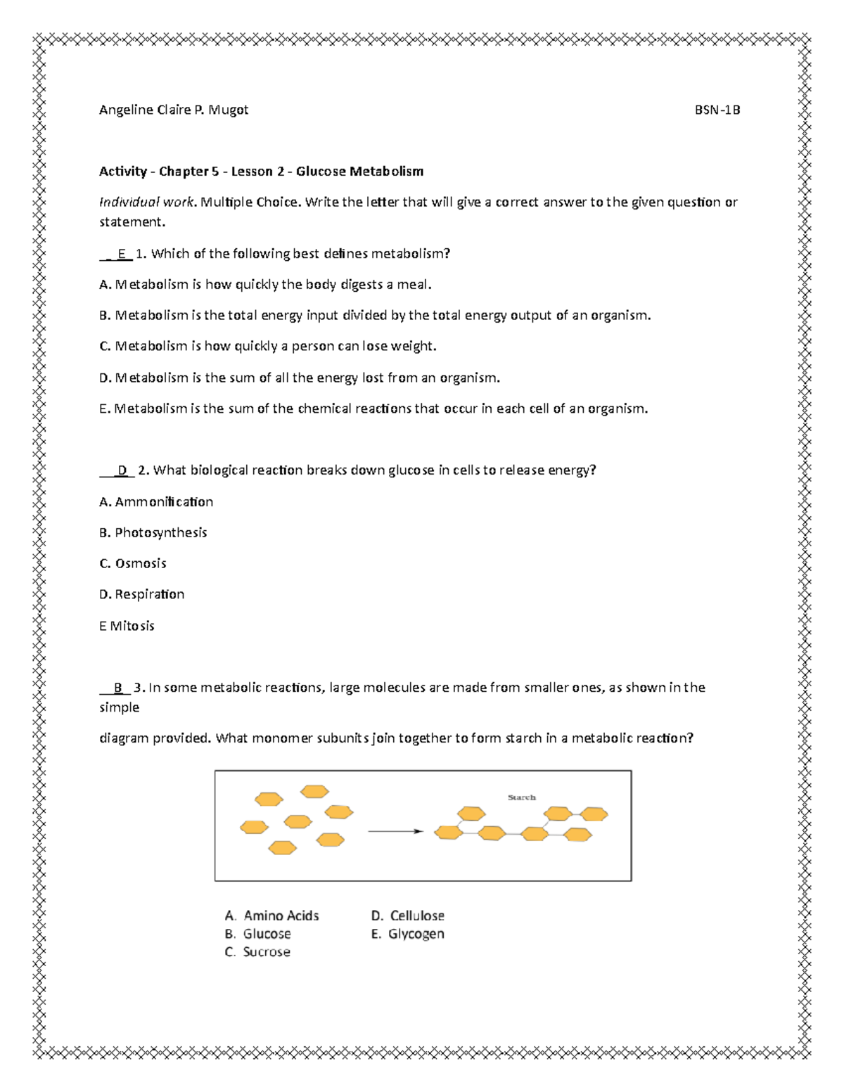 CHAP 5 Lesson 2 - .... - Angeline Claire P. Mugot BSN-1B Activity ...