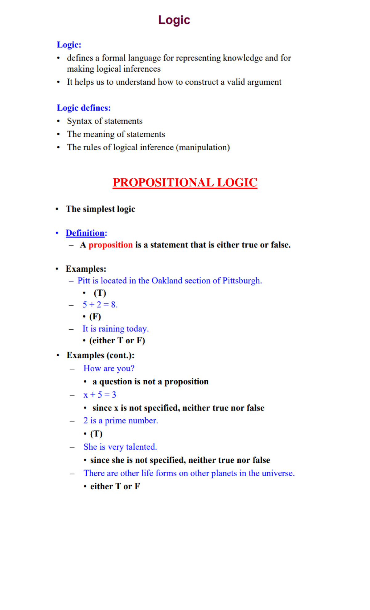 Propositional-Logic - ijm - BS Accountancy - PROPOSITIONAL LOGIC COMPOSITE STATEMENTS TRUTH ...