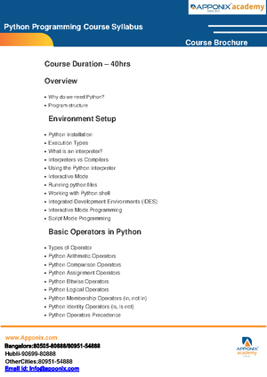 32024 - NOtes - Programming in Python ITP-115 (3 units) Objective This ...