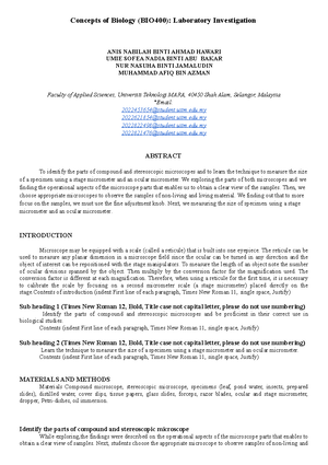 LCC402 outline example - LCC402 ENGLISH FOR ORAL REPORTING ASSESSMENT 1 ...