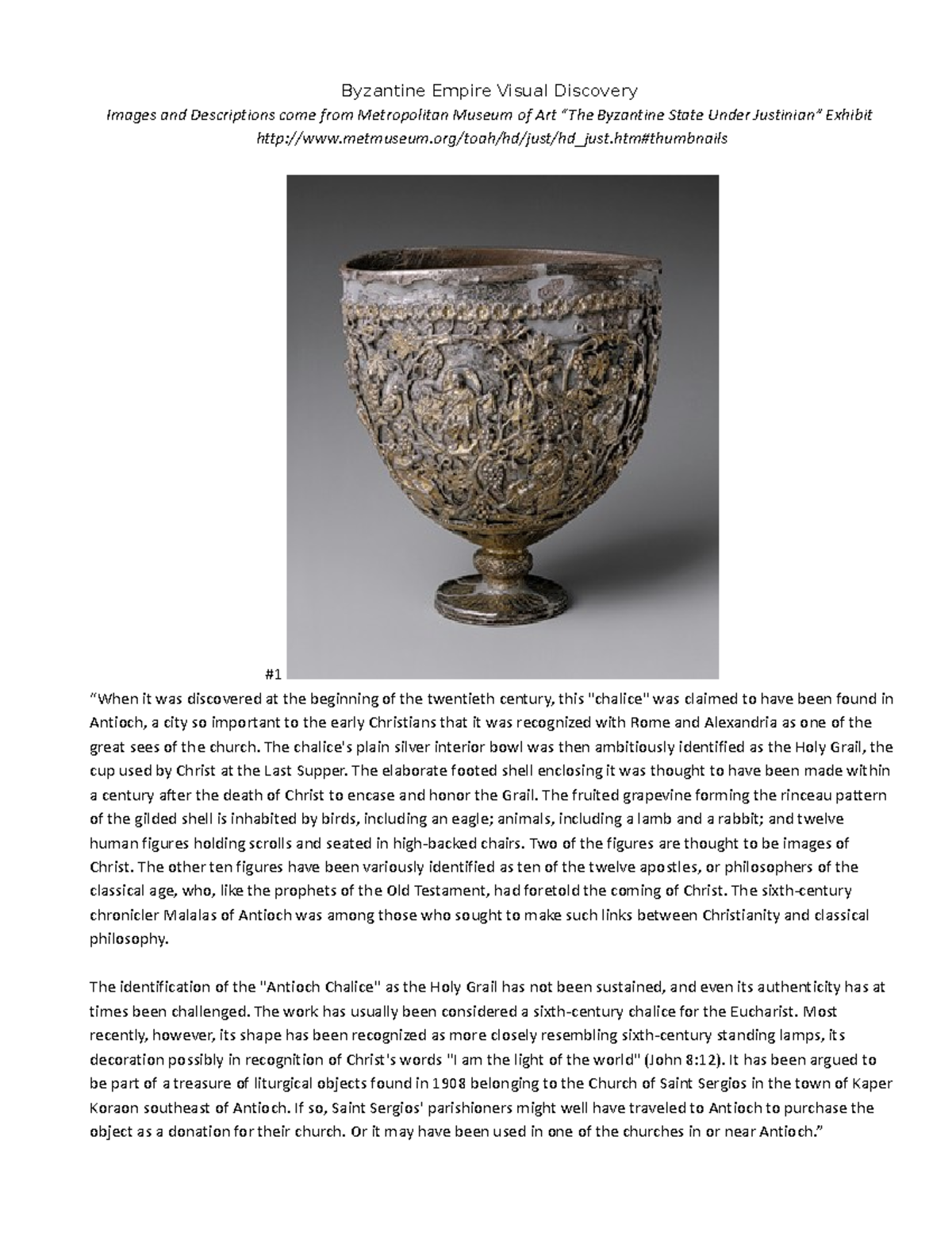 Di'Aujulah Carter-Ransom - Byzantine Activity - Byzantine Empire Visual ...