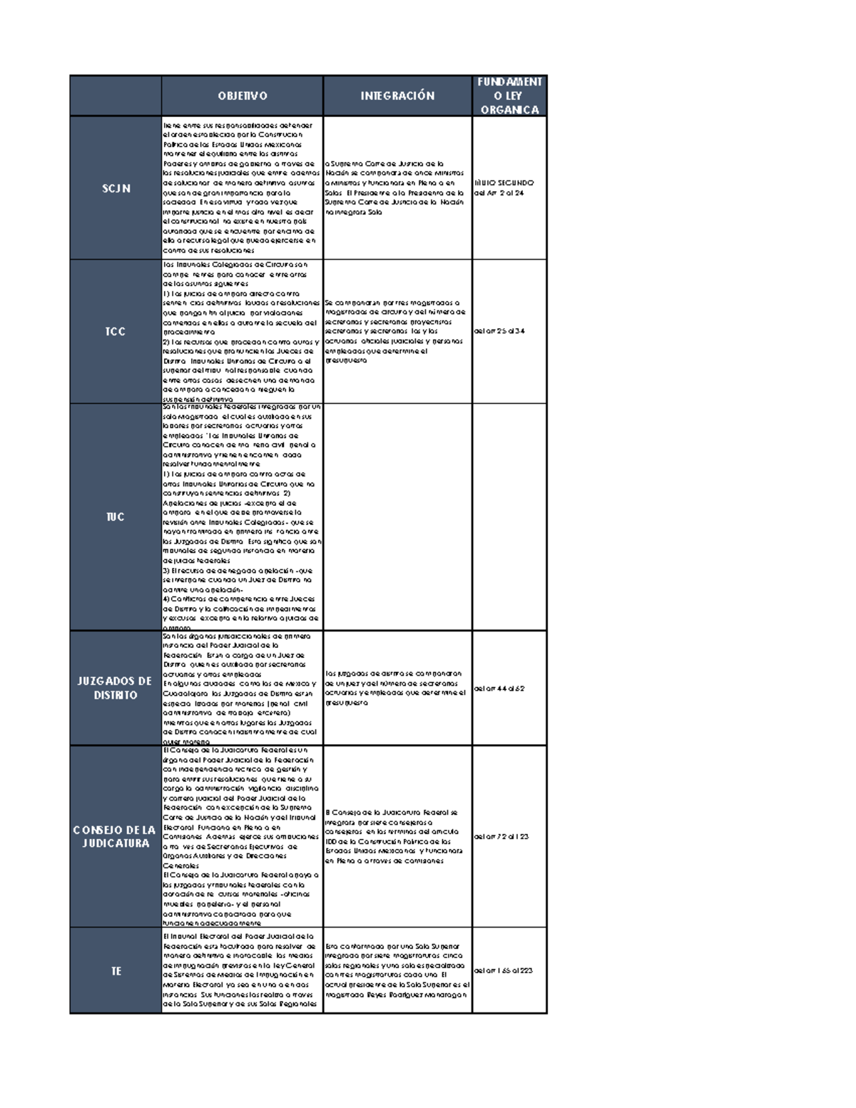 Integracion DEL PJF - integración del paf - OBJETIVO INTEGRACIÓN ...