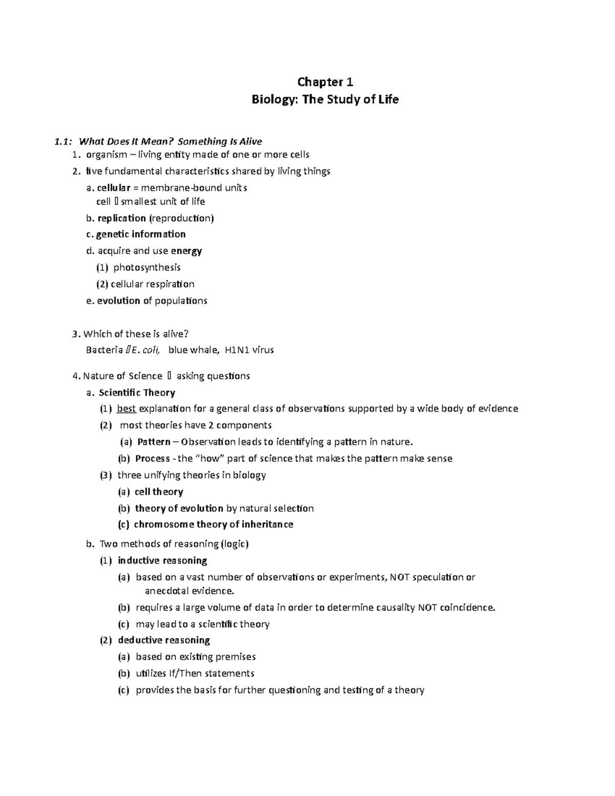 Ch 1, How Science Works, 7th ed - Chapter 1 Biology: The Study of Life ...