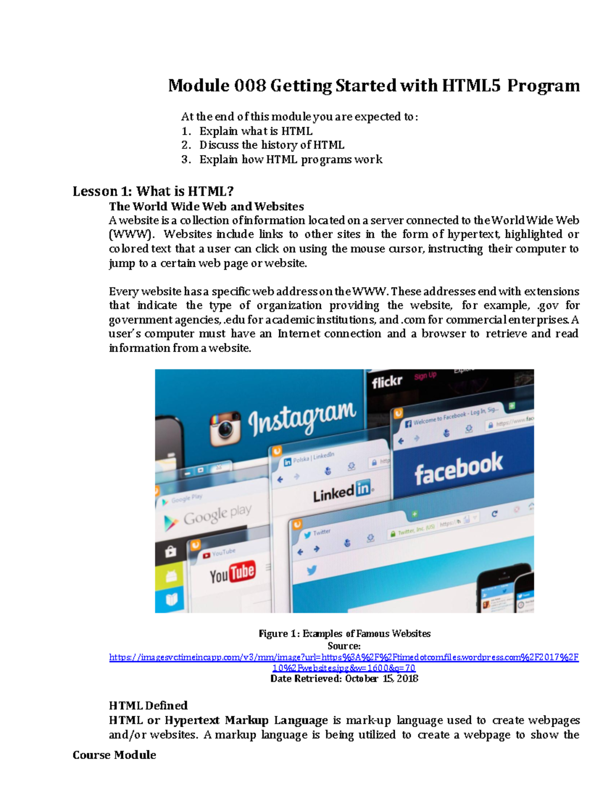 First-PART - Notes in IT - Course Module Module 008 Getting Started ...