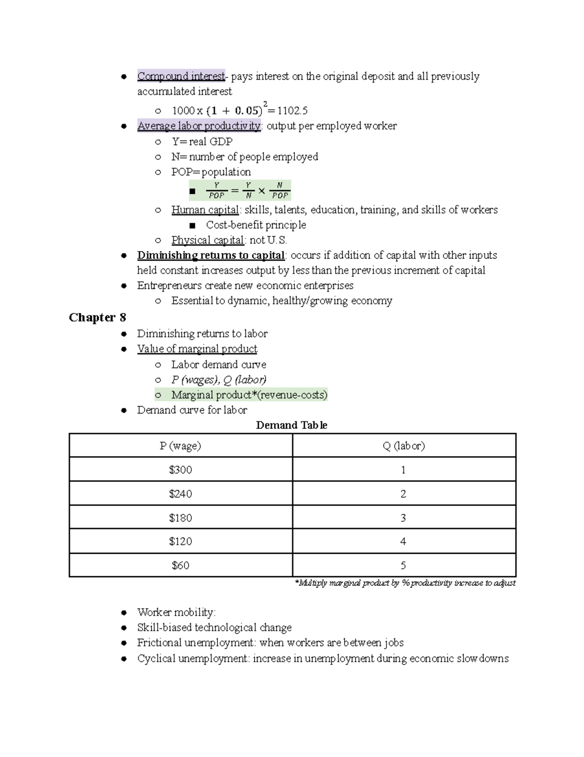 Compound Interest/Diminishing Marginal Returns - Compound interest ...