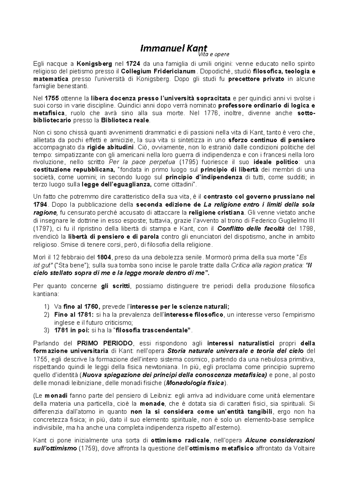 KANT - Un approccio basilare alla filosofia kantiana. - Immanuel Kant ...