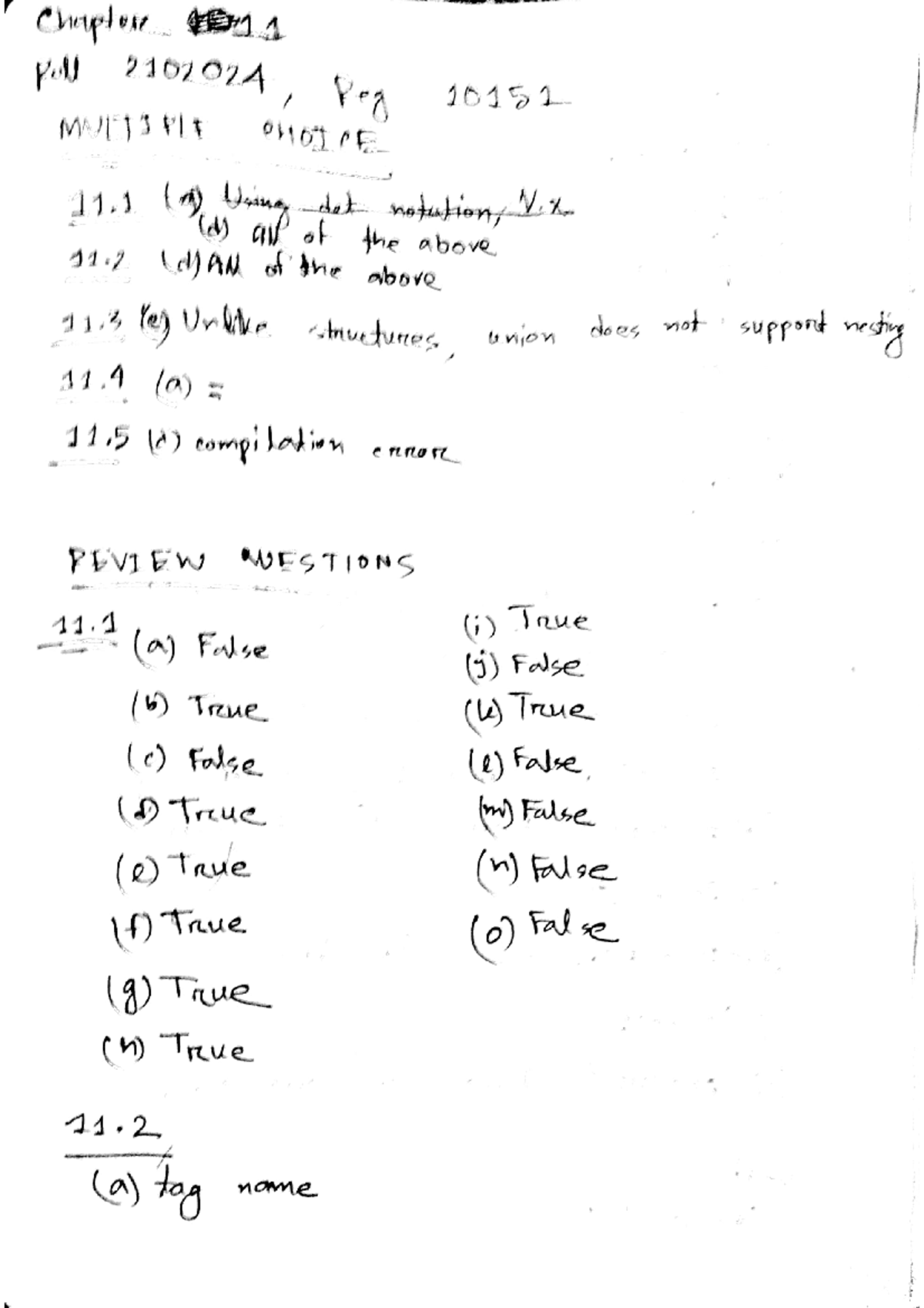 Chapter 11 - ansi c balaguruswamy - Computer and Information Technology ...