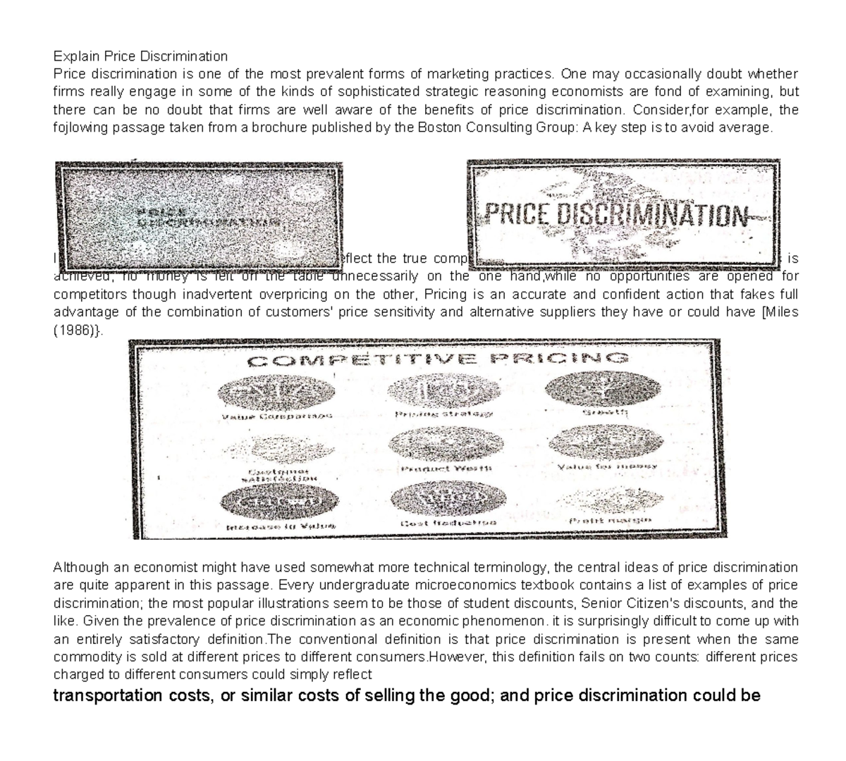 Price Discrimination - Explain Price Discrimination Price ...