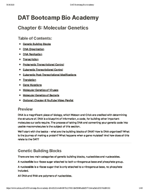 DAT Bootcamp Bio Academy 2 - DAT Bootcamp Bio Academy Chapter 2 Cells ...