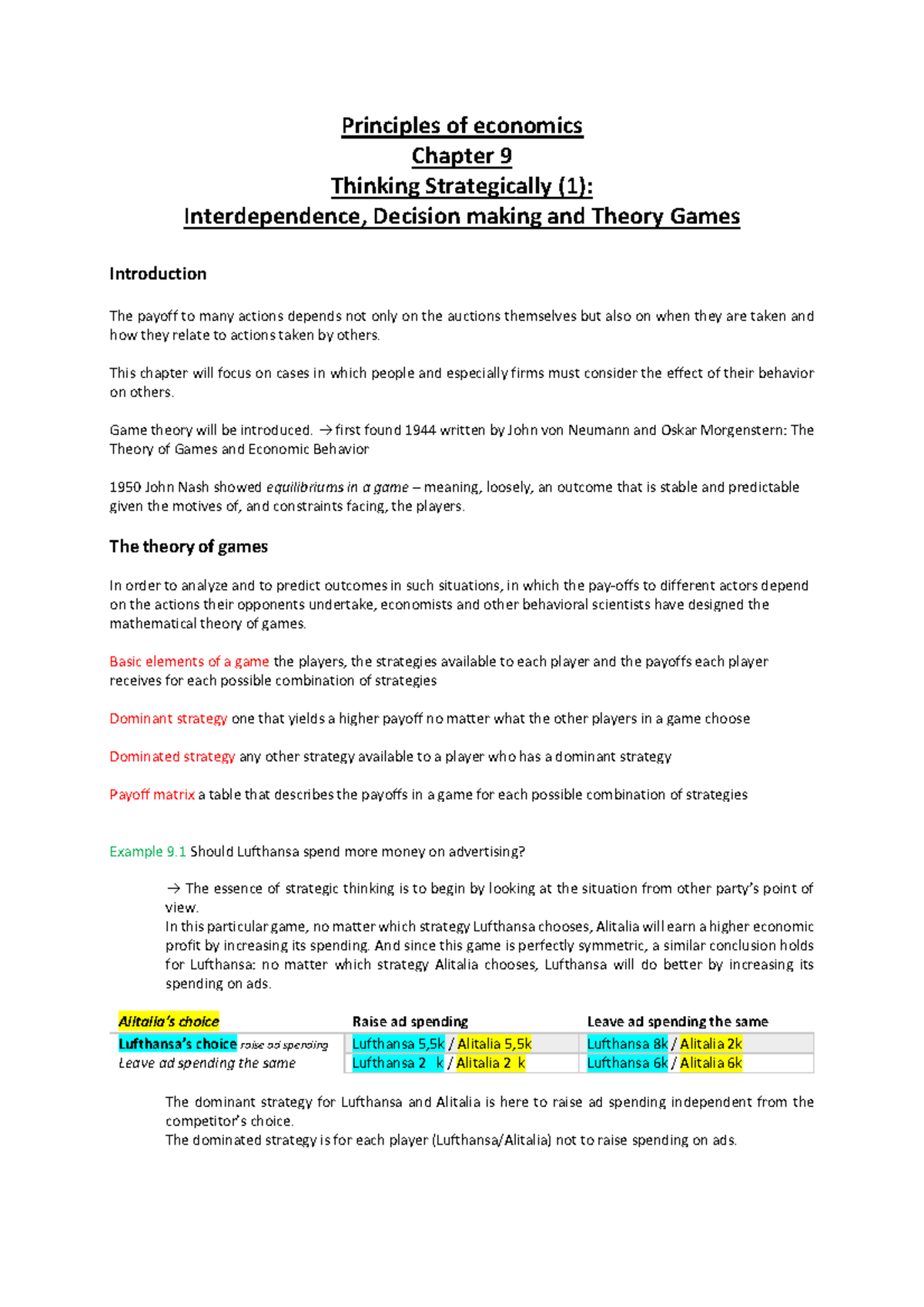 Principles of Economics Chapter 9 - Principles of economics Chapter 9 ...