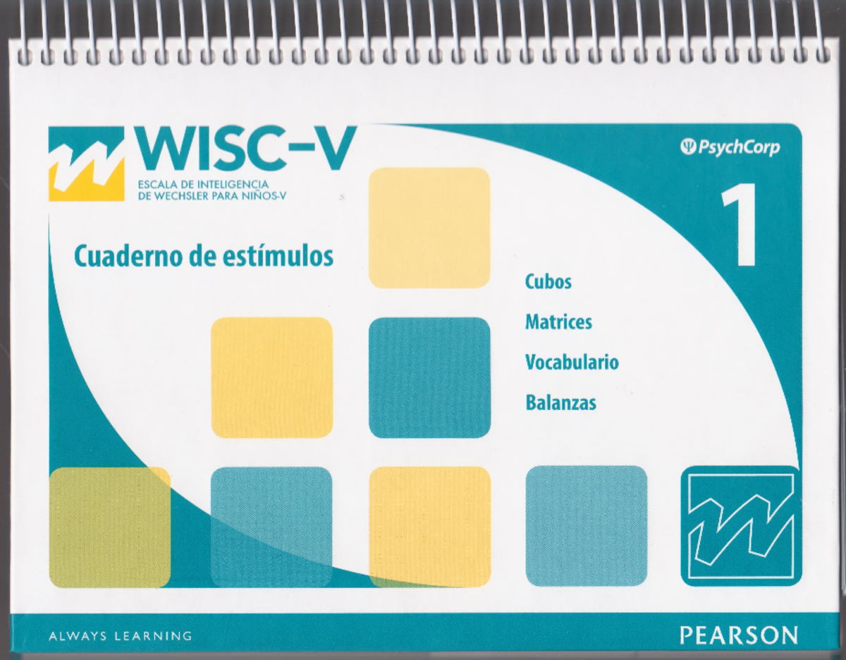 Cubos wisc V neuropsico - Neurociencia y Conducta I - WISC-V Y ...