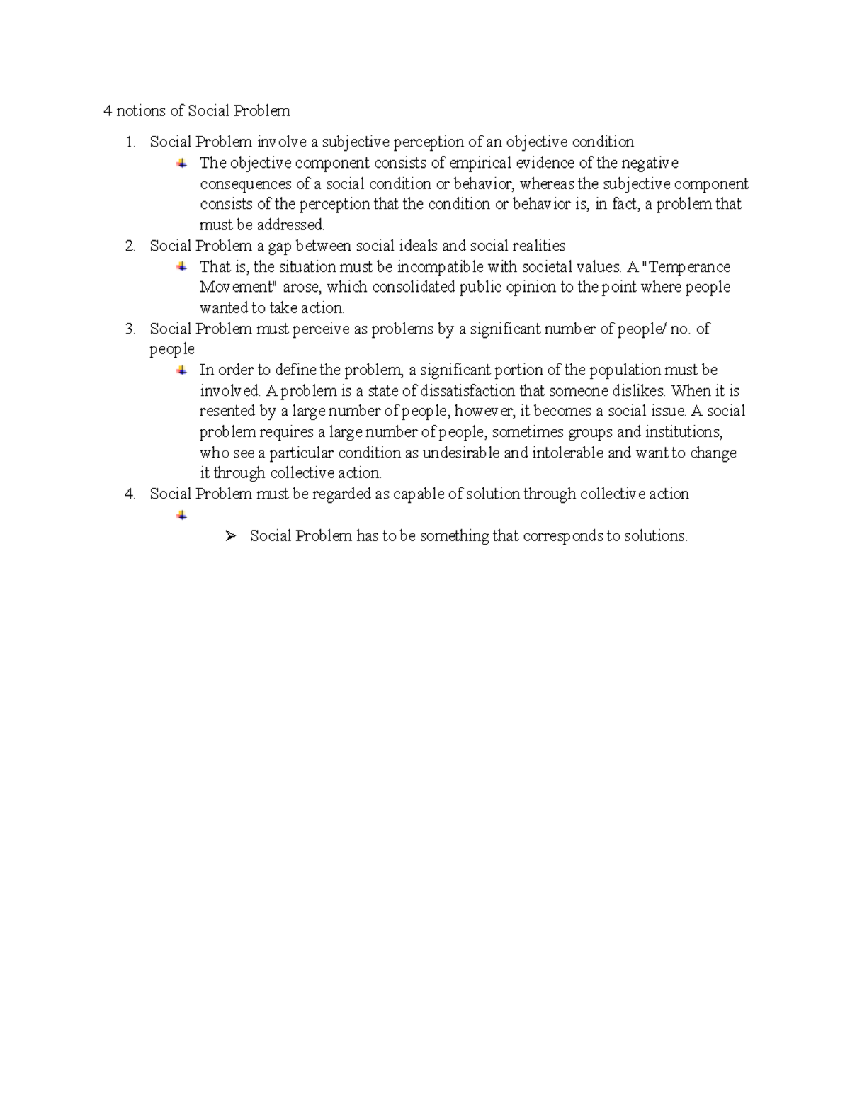 4 notions of Social Problem - 4 notions of Social Problem Social ...