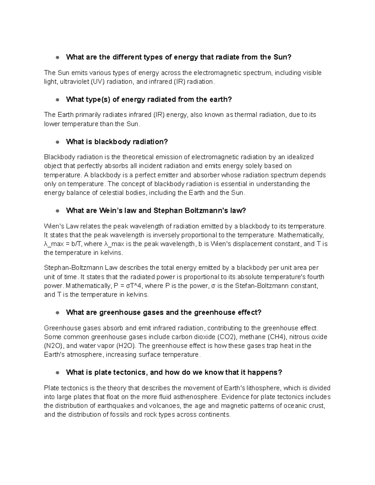 EE107 Final exam study sheet 2 - What are the different types of energy ...