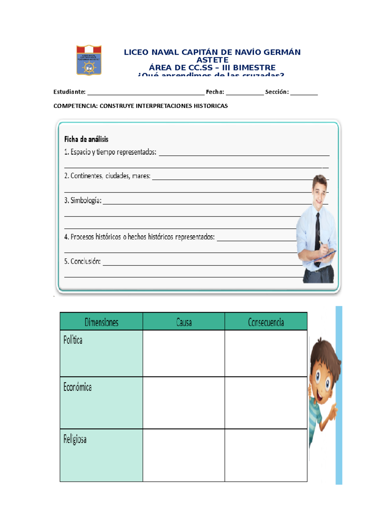 Practica LAS Cruzadas - Ficha de trabajo - Estudiante