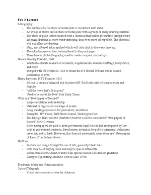 COM 250 Lecture 4 - Taught by Dr. Funkhouser - Jan 19 Lecture Topic 1 ...