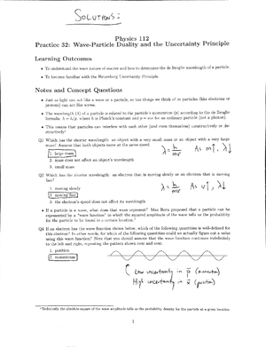 Final exam practice - PHYS 111 FINAL EXAM PACKET QUESTIONS AND ANSWERS Q1. The period of a ...