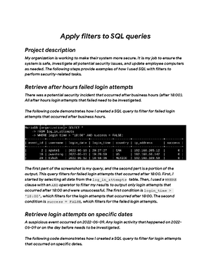 How to read the DNS HTTP traffic log - How to read the DNS & HTTP traffic log This reading - Studocu
